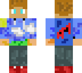 Boys skin with a big cut at the back | Minecraft Skin