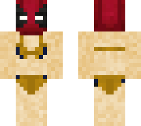 Deadpool in wolverine bikini | Minecraft Skin
