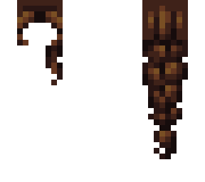 Strawberry Blonde Long Braid Hair Base | Minecraft Skin