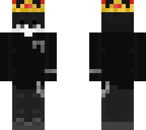 black skin with crown | Minecraft Skins