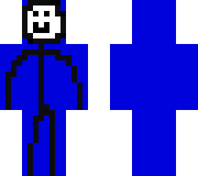 Blue stick figure | Minecraft Skin