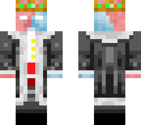 Diamond Herobrine Grey Cloth | Minecraft Skin