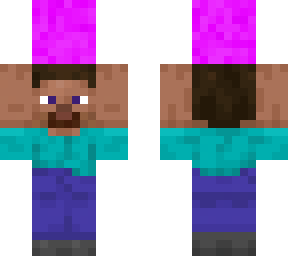 steve with pink wool | Minecraft Skin