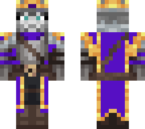 King Voldemort (Armoured, Purple) | Minecraft Skin