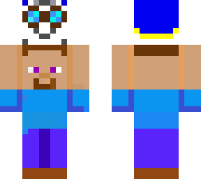 steve alsando a happy ghast | Minecraft Skin