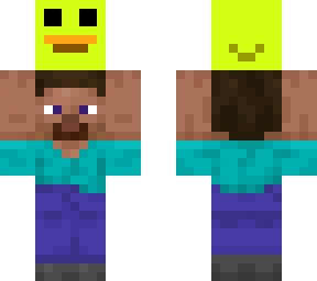 Steve Holding Duck | Minecraft Skin
