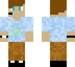 Cool Blue Gamer Male | Minecraft Skin