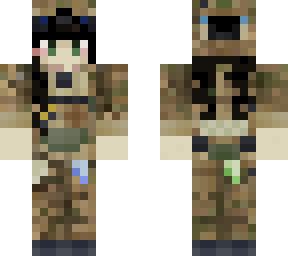 military girl | Minecraft Skins
