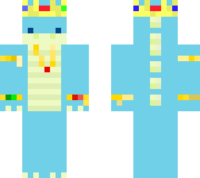 blue dinosaur wiht more jewlery | Minecraft Skin