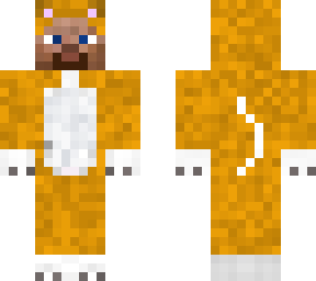 orange steve cat | Minecraft Skin