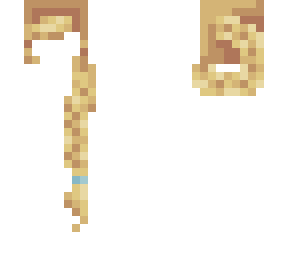 Long Looped Side Braid HB Blonde | Minecraft Skin