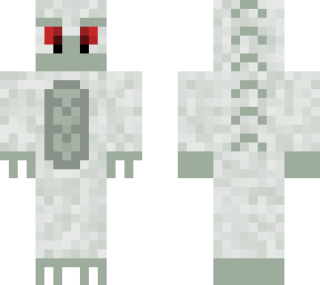 my new arctic gray dragon (with claws) | Minecraft Skin