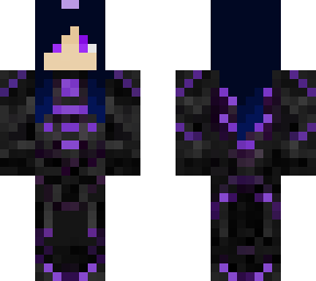 Queen Aurelia of the end dimension without helmet V2 | Minecraft Skin