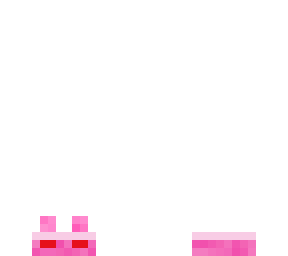 Cute Bunny Flippers Red Eyes | Minecraft Skin