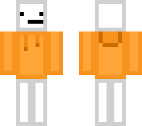 Orange hoodie | Minecraft Skin
