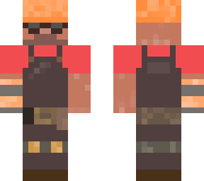 Red Engineer | Team Fortress 2 | Minecraft Skin