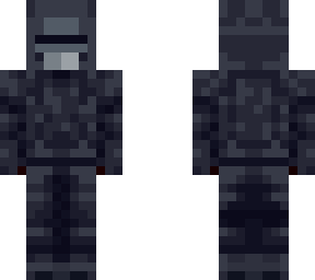 Slim Armored Cultist - RoboCop Mask (Bedrock) | Minecraft Skin