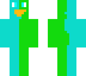 Diamond and Emerald duck from my superducks | Minecraft Skin