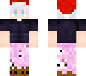 festive gojo (arms fix) | Minecraft Skin