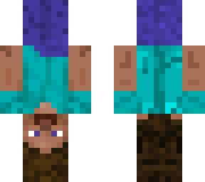 Inverted steve but more realism | Minecraft Skin
