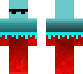 half ice half lava | Minecraft Skin