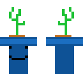 plant pot man with plant | Minecraft Skin