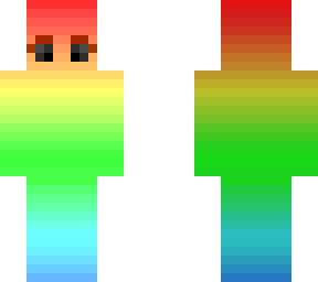Rainbow Outline (Female) | Minecraft Skin