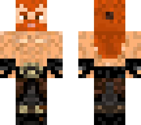Blond Viking made into ginger viking not og op | Minecraft Skin