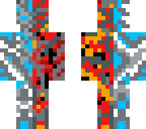 fire and water | Minecraft Skins