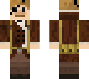 Rugged explorer with moustache and bandolier | Minecraft Skin