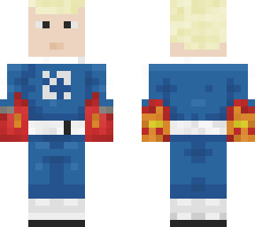 The human torch / jonny storm (fantastic 4) | Minecraft Skin