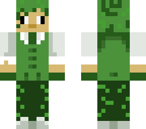 Potato Man Wearing Lettuce Suit | Minecraft Skin