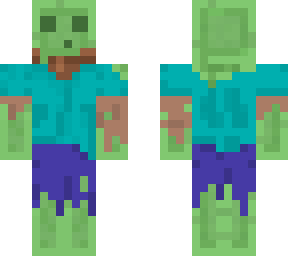 Slime Corrupt Steve | Minecraft Skin