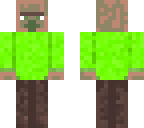 Villager Wearing An Yellow Shirt | Minecraft Skin