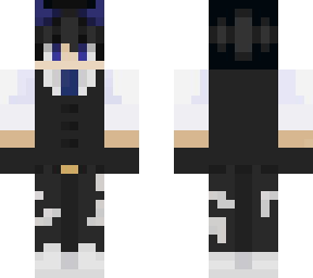 blue horns boy | Minecraft Skin