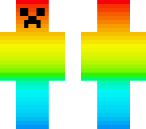 rainbow creeper | Minecraft Skin