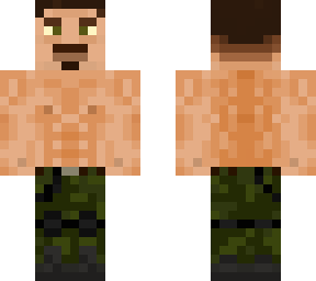 Army Grunt Shirtless | Minecraft Skin