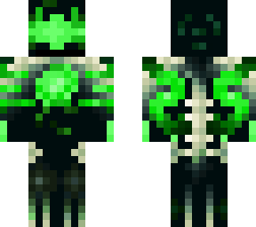 black and green nuclear. | Minecraft Skin
