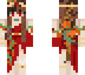 firey elf lady u can use as a base as i did | Minecraft Skin