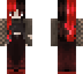 red and black | Minecraft Skin