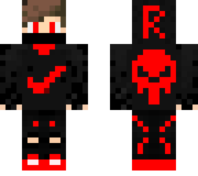 red and black rivo | Minecraft Skin