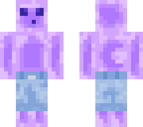 Purple slime with Jorts | Minecraft Skin
