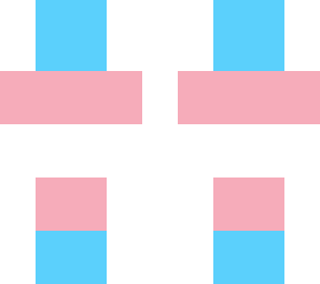 transgender flag | Minecraft Skin