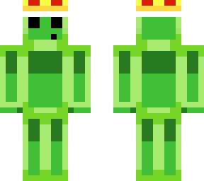 Slime with crown | Minecraft Skin