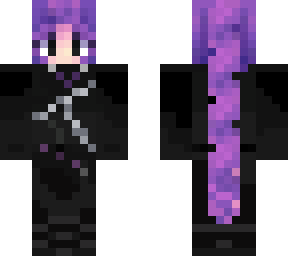 Rumi (black battle outfit, k-pop Demon Hunters) | Minecraft Skin