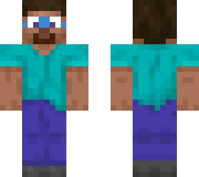 nerd steve from lego | Minecraft Skin