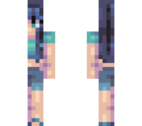 -=Turquoise Tides=- | Minecraft Skin
