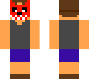 micheal afton (foxy mask) | Minecraft Skin