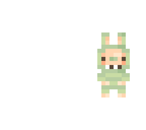 green apple labubu | Minecraft Skin