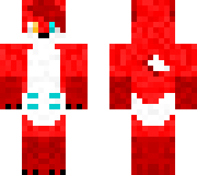 Red Fox (fursuit) with diaper. | Minecraft Skin